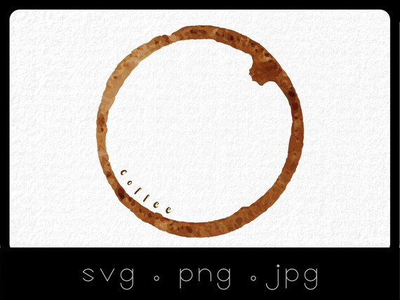 Coffee Stain Svg Coffee Svg Stain Svg Wall Art Poster - Etsy