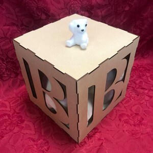 Blank MDF BABY cubes SET of 4 Ideal for Baby Showers or | Etsy