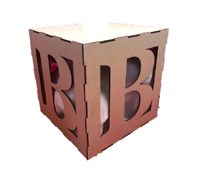 Blank MDF BABY Cubes SET of 4 Ideal for Baby Showers, Gender Reveal or ...