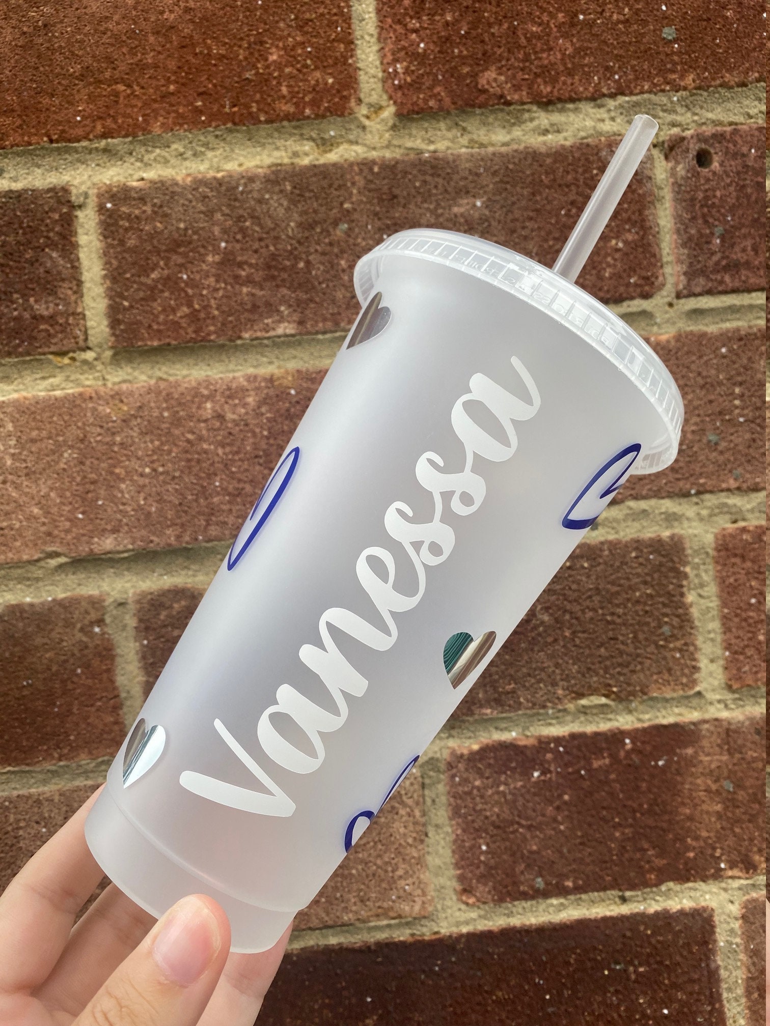 Personalised Hearts Tumbler Cup - Etsy