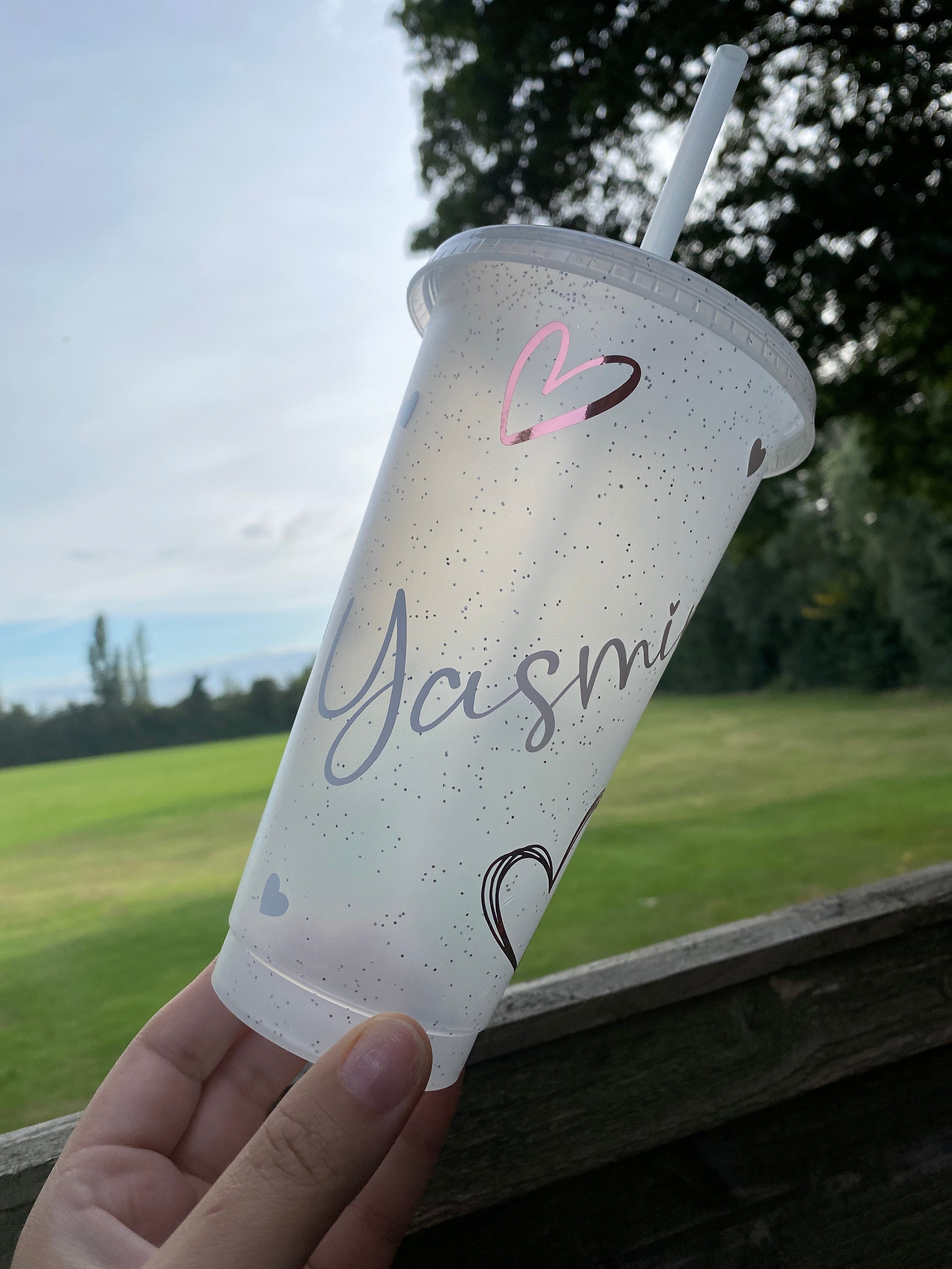 Personalised Hearts Tumbler Cup - Etsy