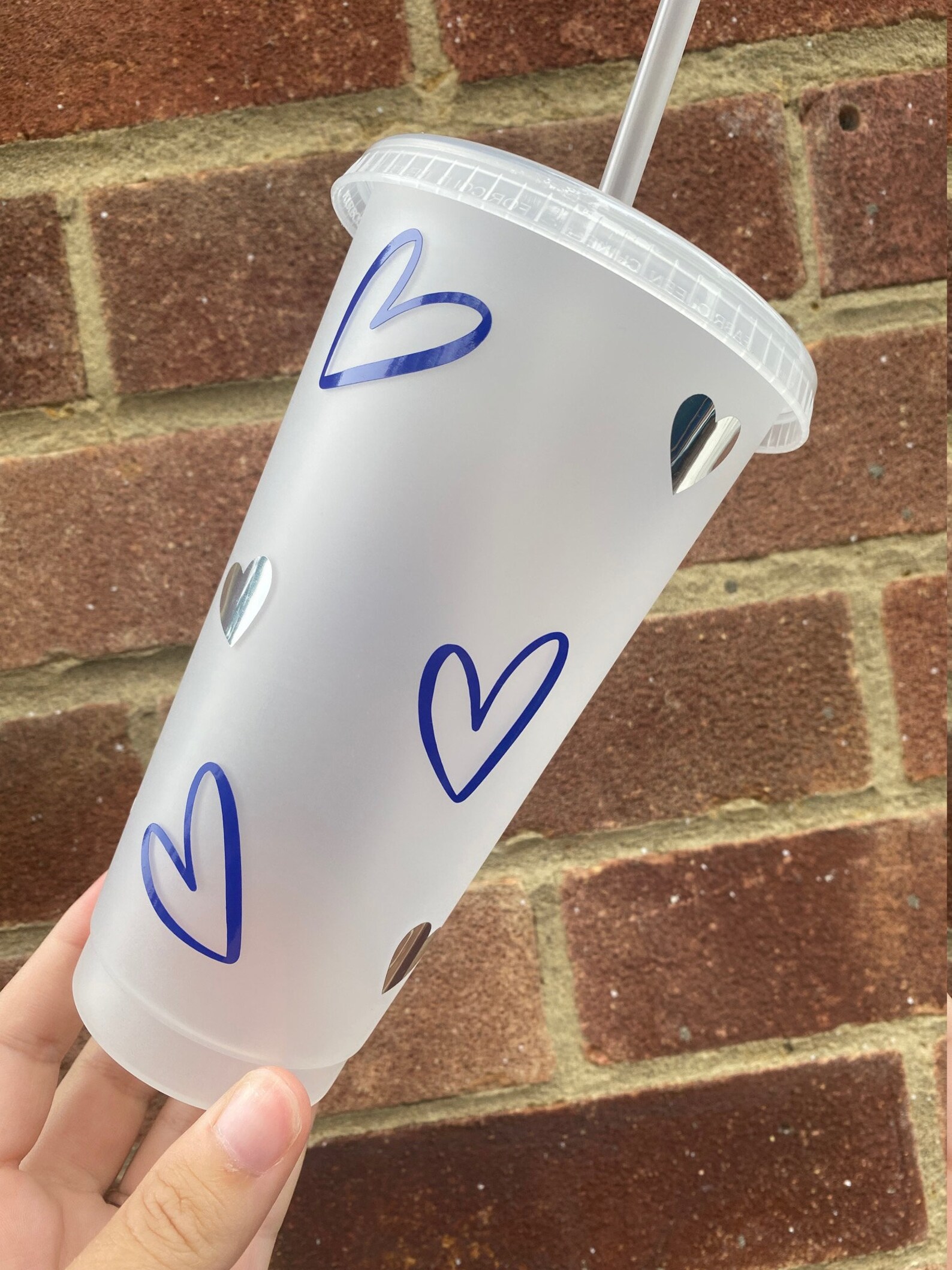 Personalised Hearts Tumbler Cup - Etsy
