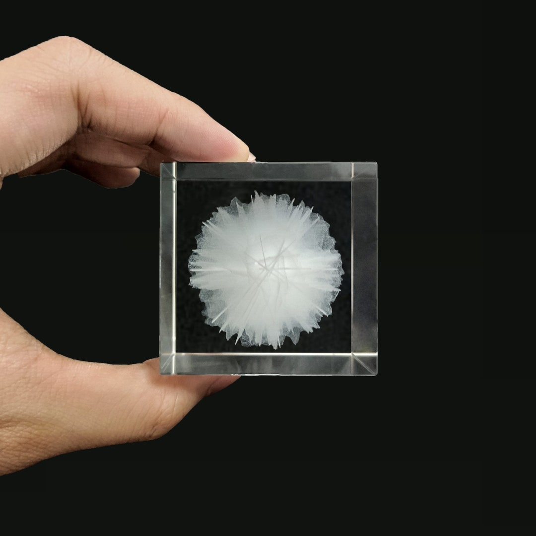 Crystal Nano Flower, Paperweight, Nano Flower, Shelf Sitter Decor ...