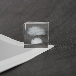 Crystal Double Cloud Cube, Wolke, Sky, Nuage Cloud Sculpture ...