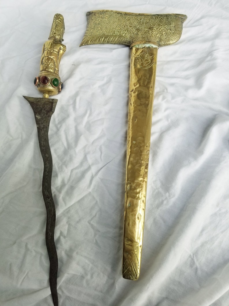 Antique Keris Kris Meteoric Ore Blade Kris Sword Ceremonial Sword ...