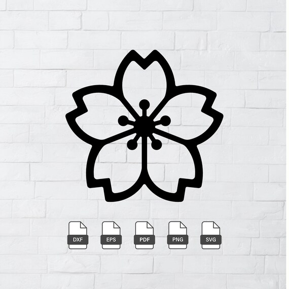 Cherry Blossom Sakura Design Cutting File Laser Cutter | Etsy