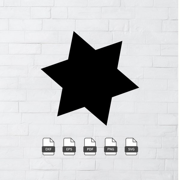6 Point Star - Etsy