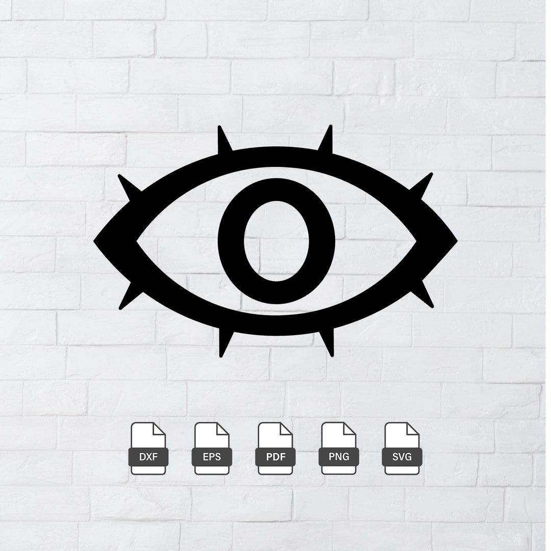 Evil Eye Silhouette Eyelashes Cutting File Laser Cutter Cricut Machine ...