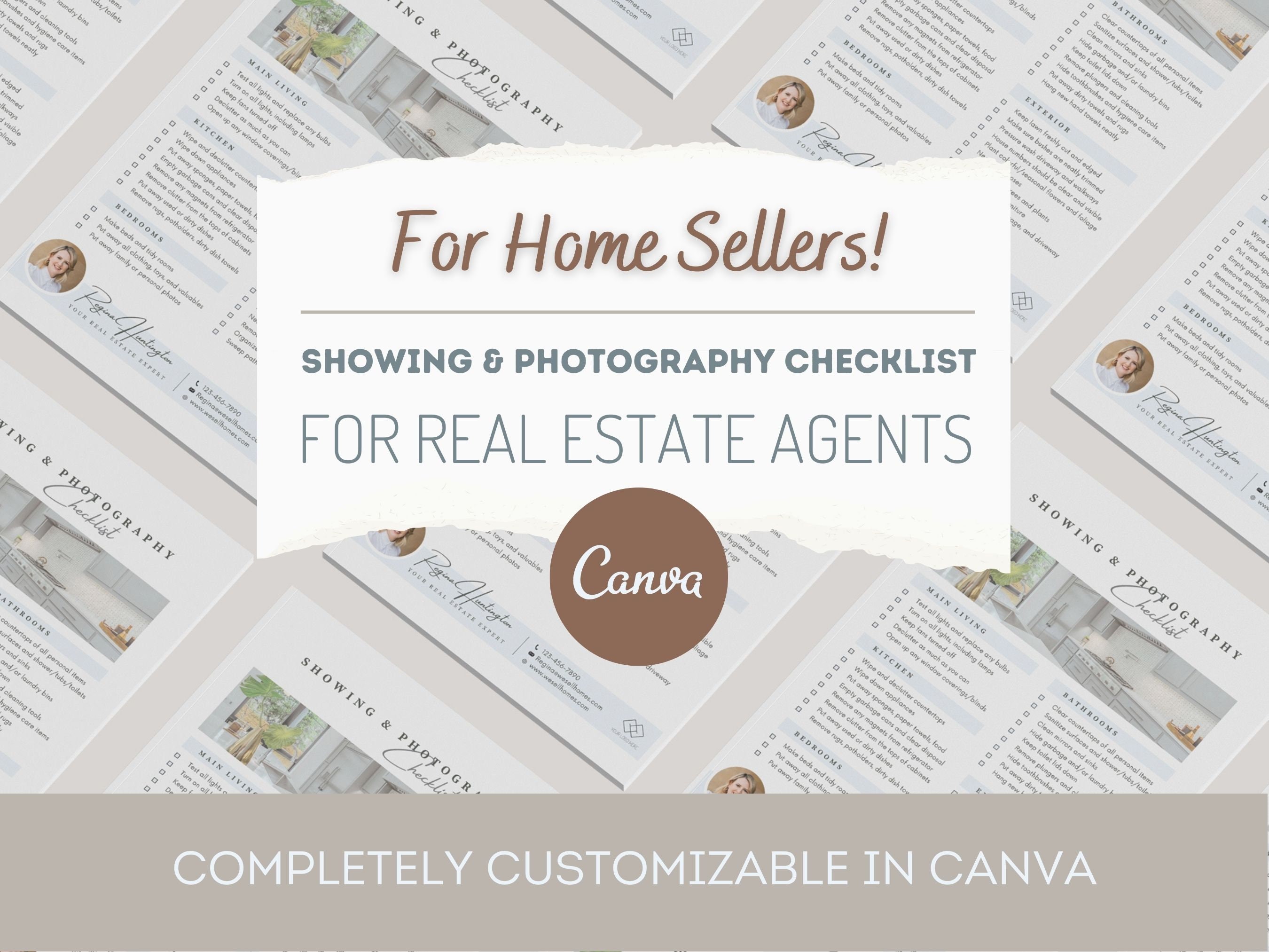 Editable Showing & Photography Checklist | 8.5x11 | for Realtors ...