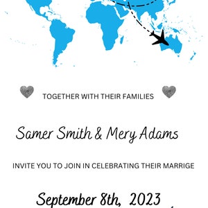 Destination Wedding Card - Etsy