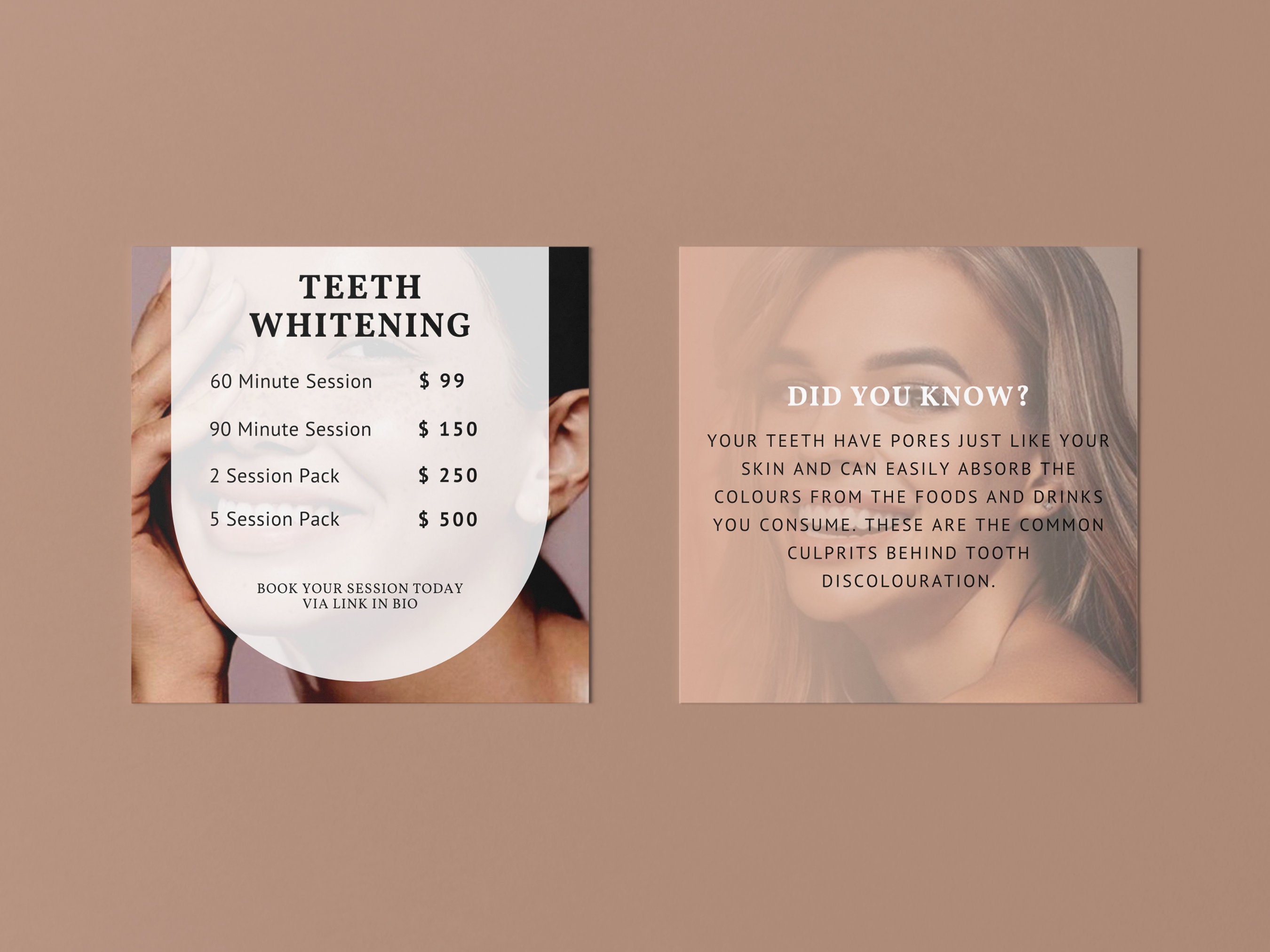 Teeth Whitening Instagram Template, Teeth Whitening Social Media Post ...