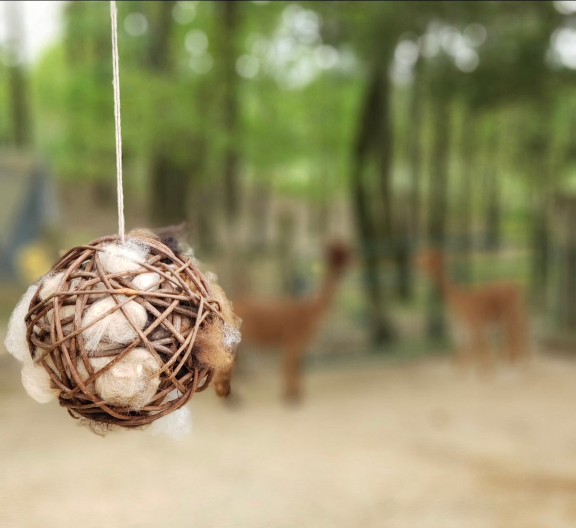 Globe Grapevine Hummingbird Bird Nest Nesting Balls Made with | Etsy