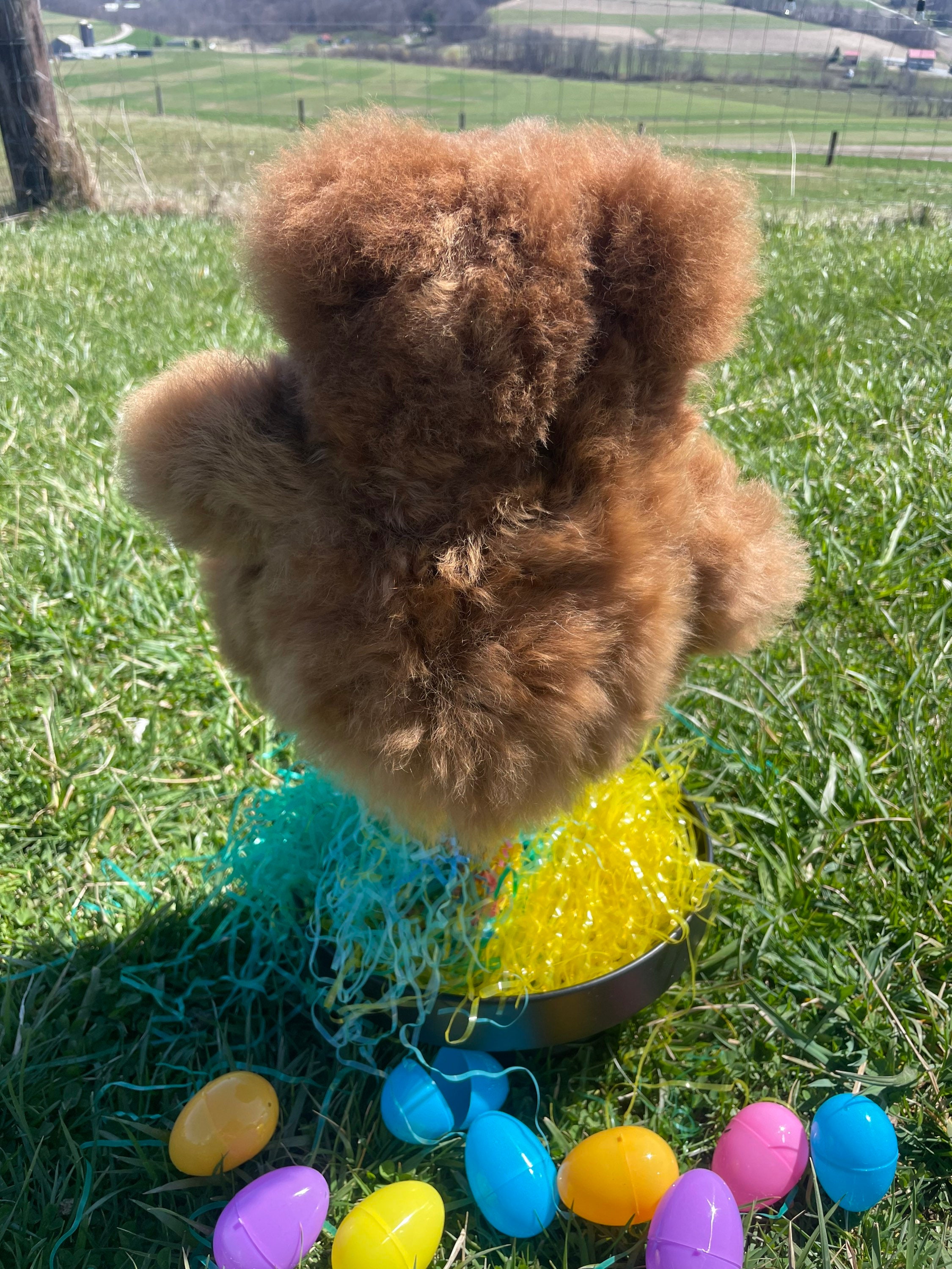 Large Alpaca Bear Handmade Teddy Bear Heirloom Teddy Bear - Etsy