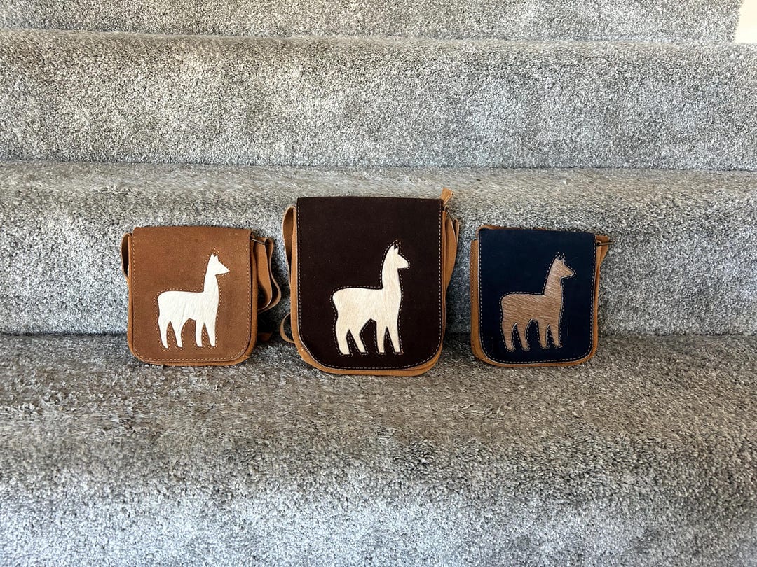 Alpaca Purse, Suede Hobo Bag, Handmade Leather Bag, Small Leather Purse ...