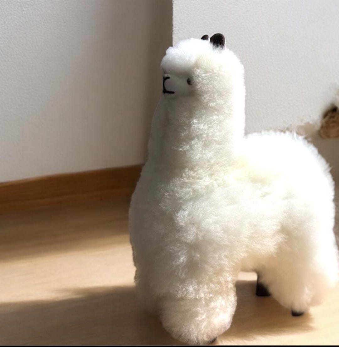 18 Alpaca Fur Stuffed Animal, Large Plushie, Alpaca Stuffies, Handmade ...
