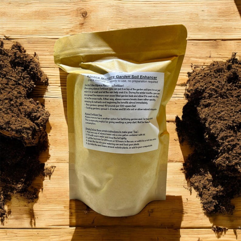 Alpaca Tea Bag, Poop Soil Amendment, Potting Soil, Soil for Plants ...