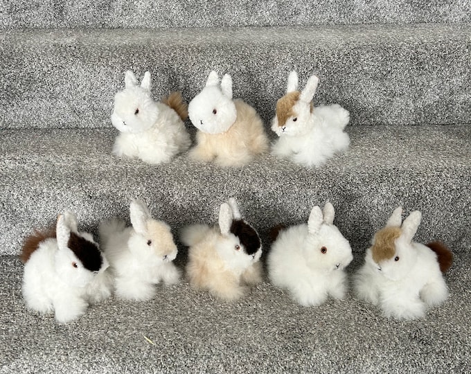 Rabbit Stuffed Animal, Easter Bunny Stuffy, Handmade Stuffed Bunnies ...