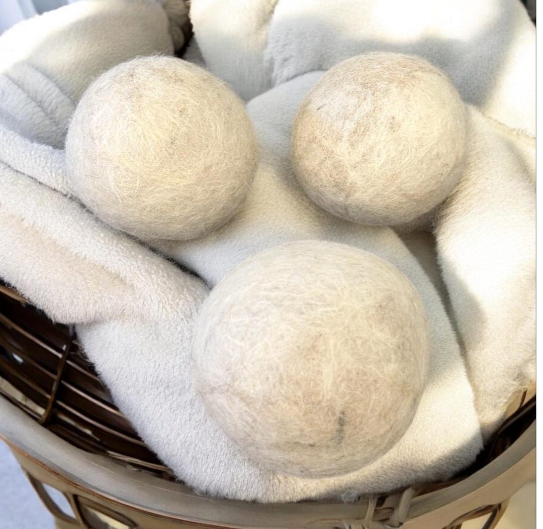 Mega Alpaca Dryer Balls, Made in the USA, Wool Laundry Balls, Eco ...