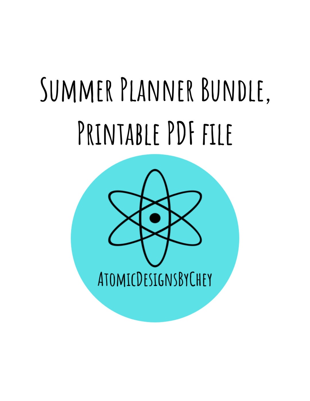 Summer Planner Bundle, Printable, PDF File - Etsy
