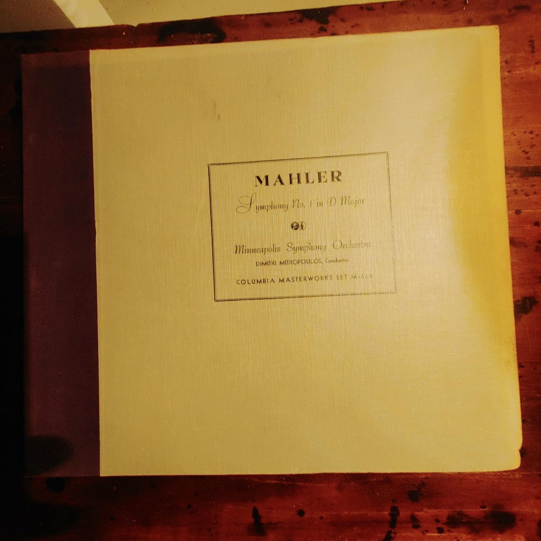 Mahler Symphony No 1 in D Major . Dimitri Mitropoulos, Conductor ...