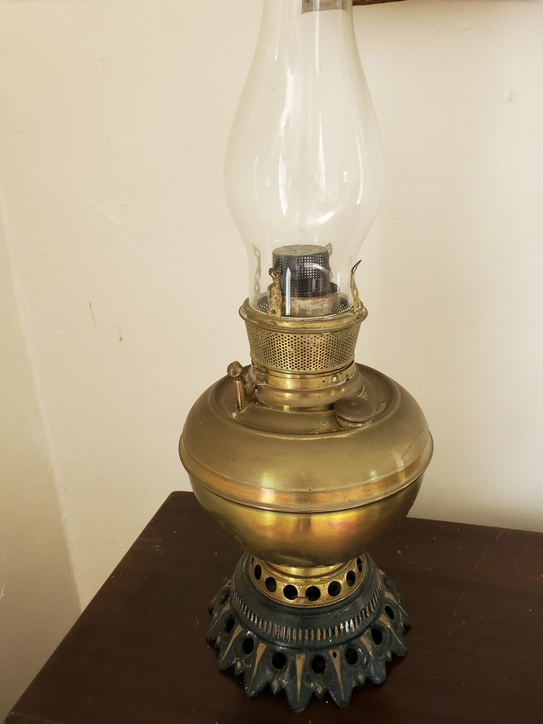 Brass B&H Oil Lamp 1888 Manual Wick Riser - Etsy