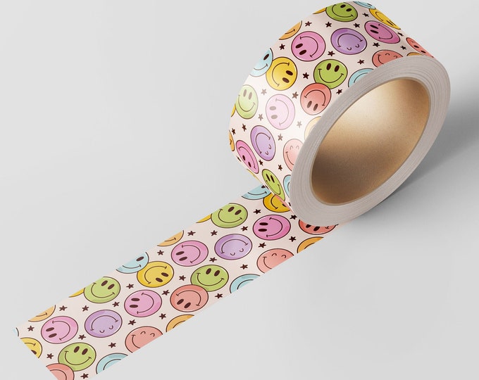 Happy Smiles Self-adhesive Waterproof Packaging Tape for Small Business ...