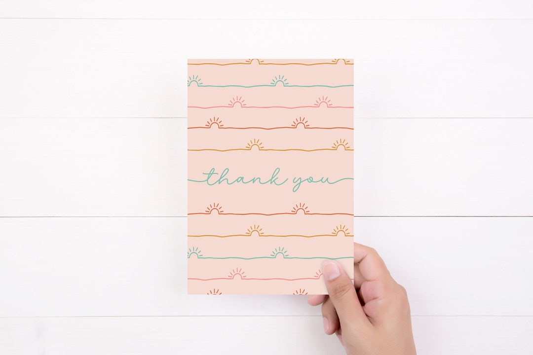 Pink Sunshines Thank You Note Cards for Resellers and Small Business ...