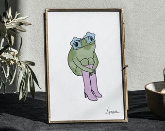 Gogo Boots Drawing - Etsy