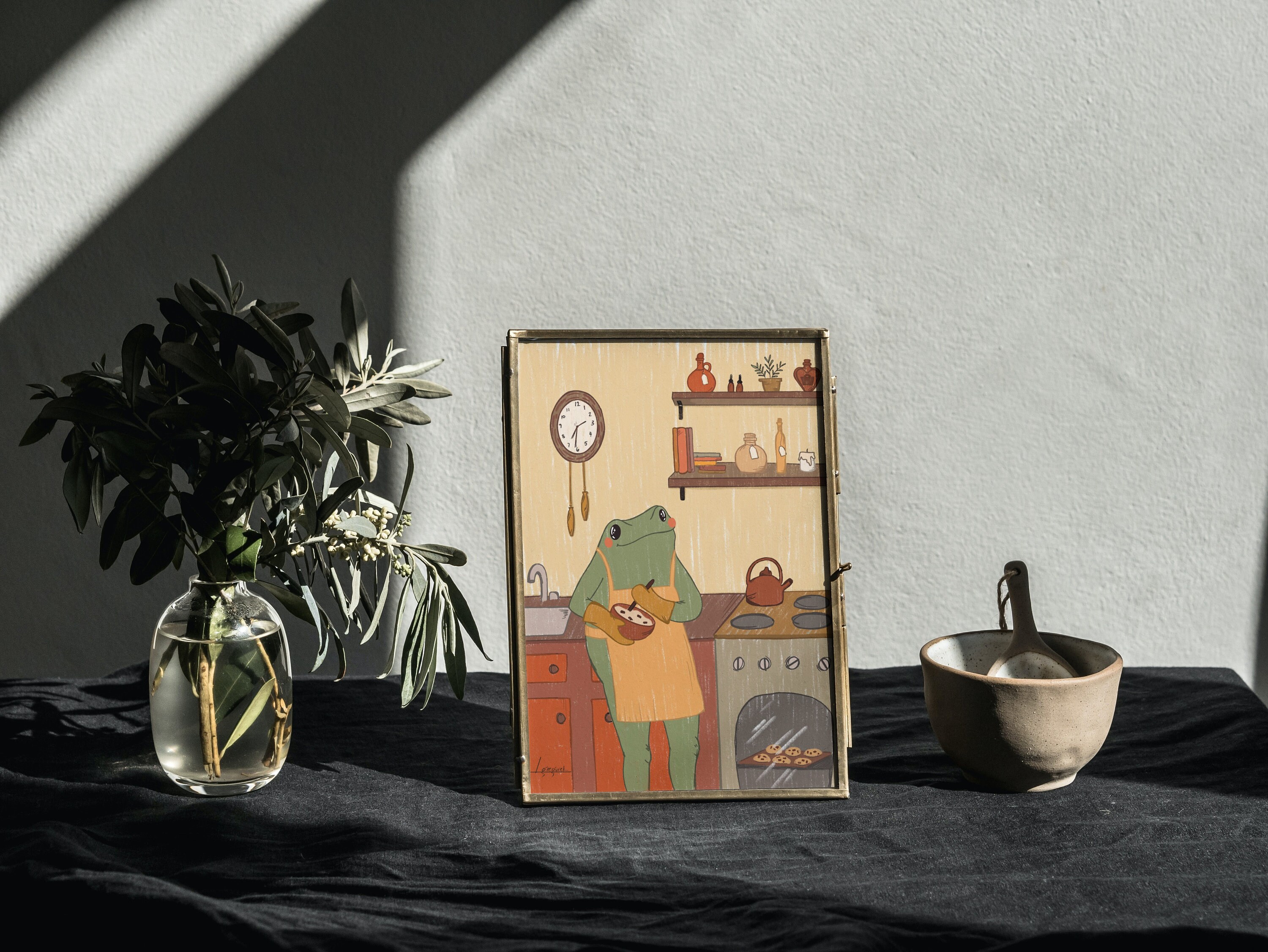 Cottagecore Kitchen Frog Print | Funky Room Decor | Spooky Frogs - Etsy