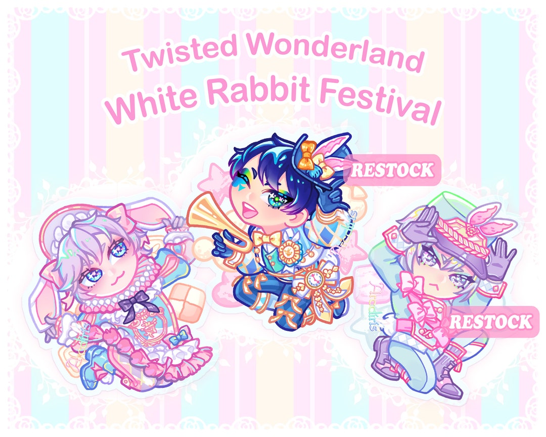 Twisted Wonderland: White Rabbit Festival Charms - Etsy