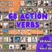 68 ACTION VERBS Flashcards | Common English Action Verbs Vocabulary ...