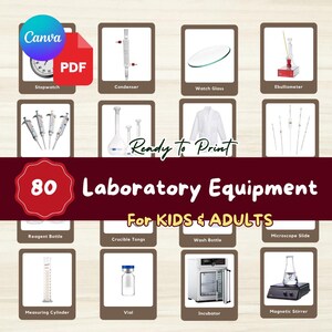 Laboratory Equipment Flashcards: Montessori 3-part Cards (printable PDF ...