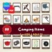 Camping Flashcards: Montessori 3-part Cards (printable PDF + Canva Link ...