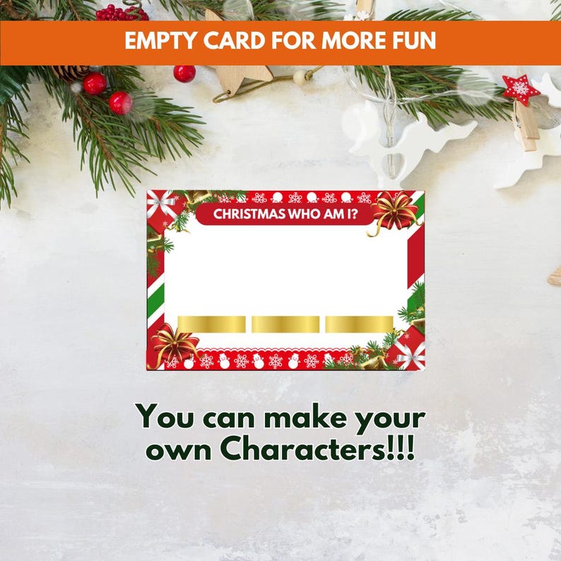 Christmas Who Am I Printable | 48 Character Cards With Hints, Holiday ...