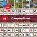 Camping Flashcards: Montessori 3-part Cards (printable PDF + Canva Link ...
