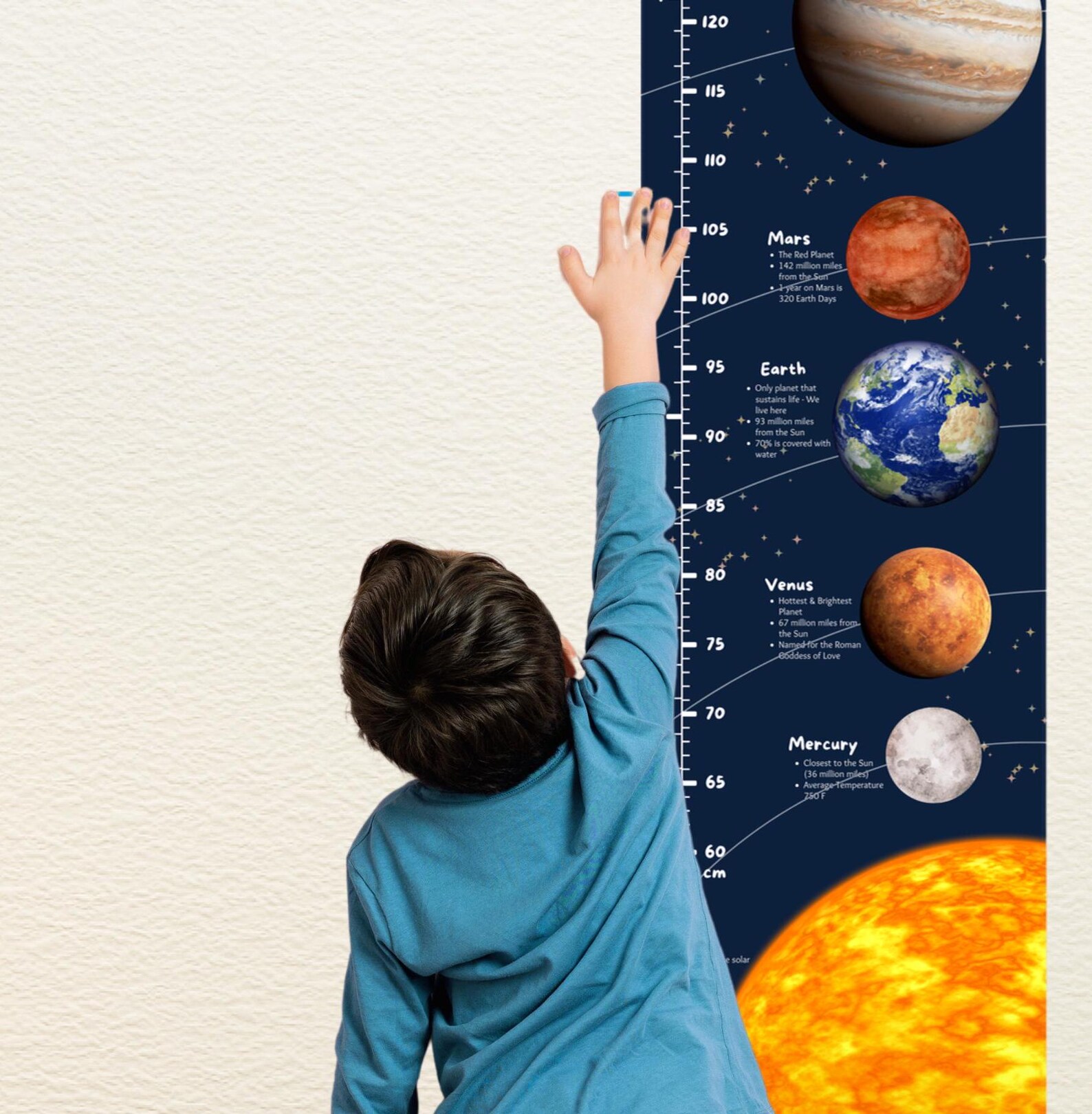 Kids Wall Height Chart | Solar System | Wall Hangings | Personalized ...