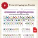 8 Summer Cryptogram | Printable PDF Word Puzzle Montessori Learning ...