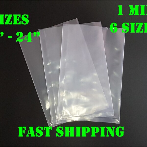 Clear Poly Bags - Etsy