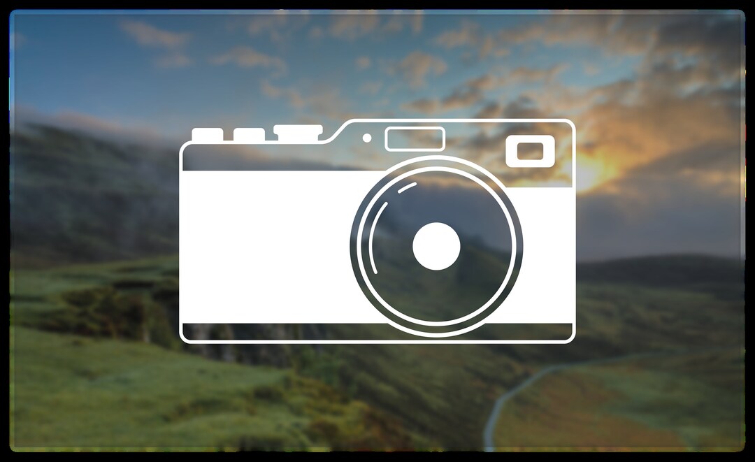 Retro Camera Vinyl Decal | Laptop, Tumbler, Car Window - Etsy
