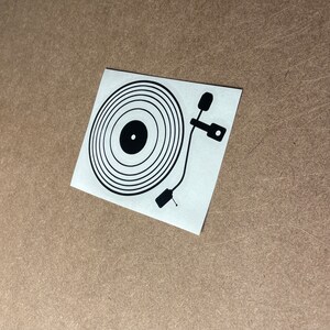 Record Player Decal Sticker | Retro Decal | Multiple Vinyl Color ...