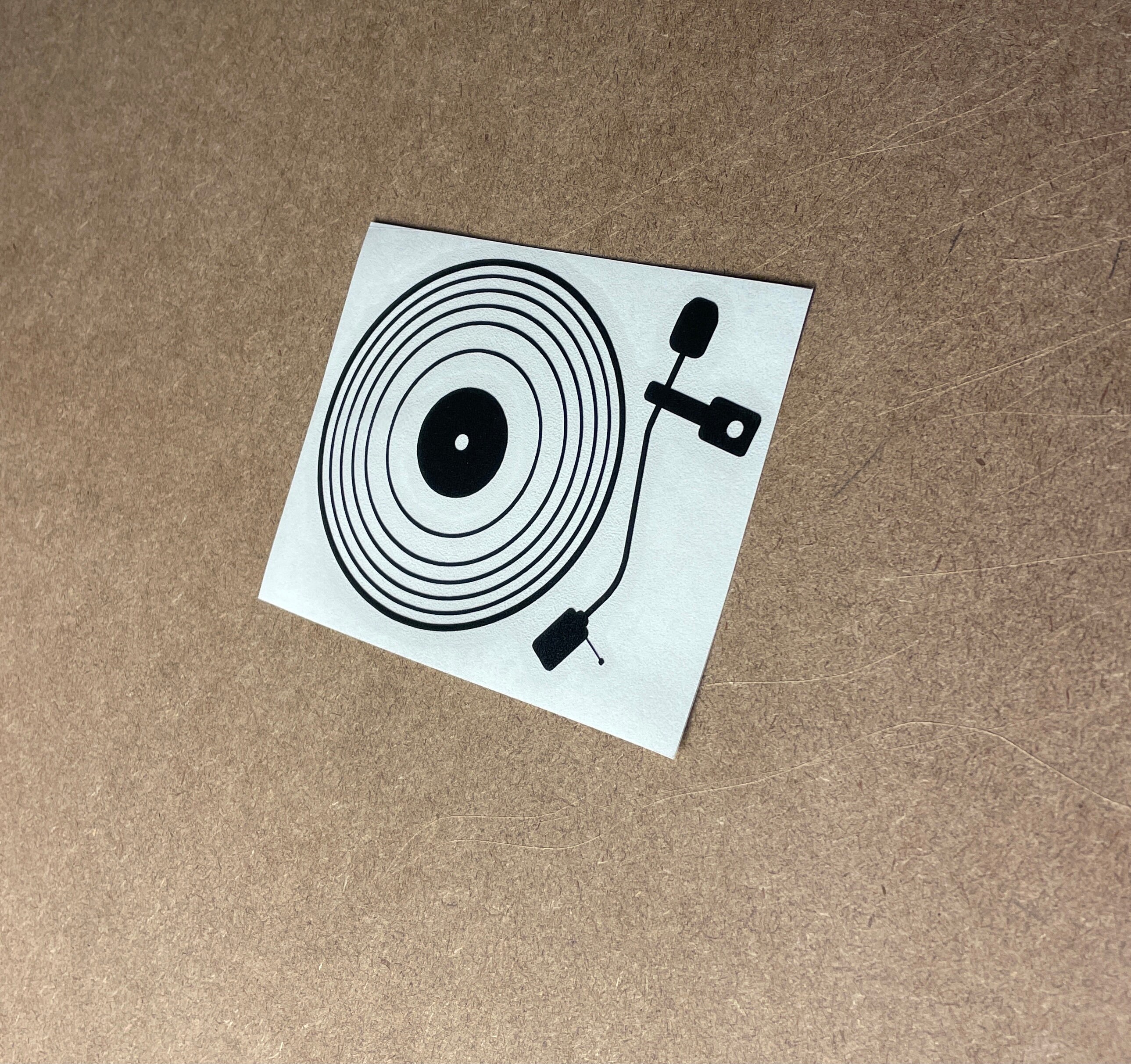 Record Player Decal Sticker | Retro Decal | Multiple Vinyl Color ...
