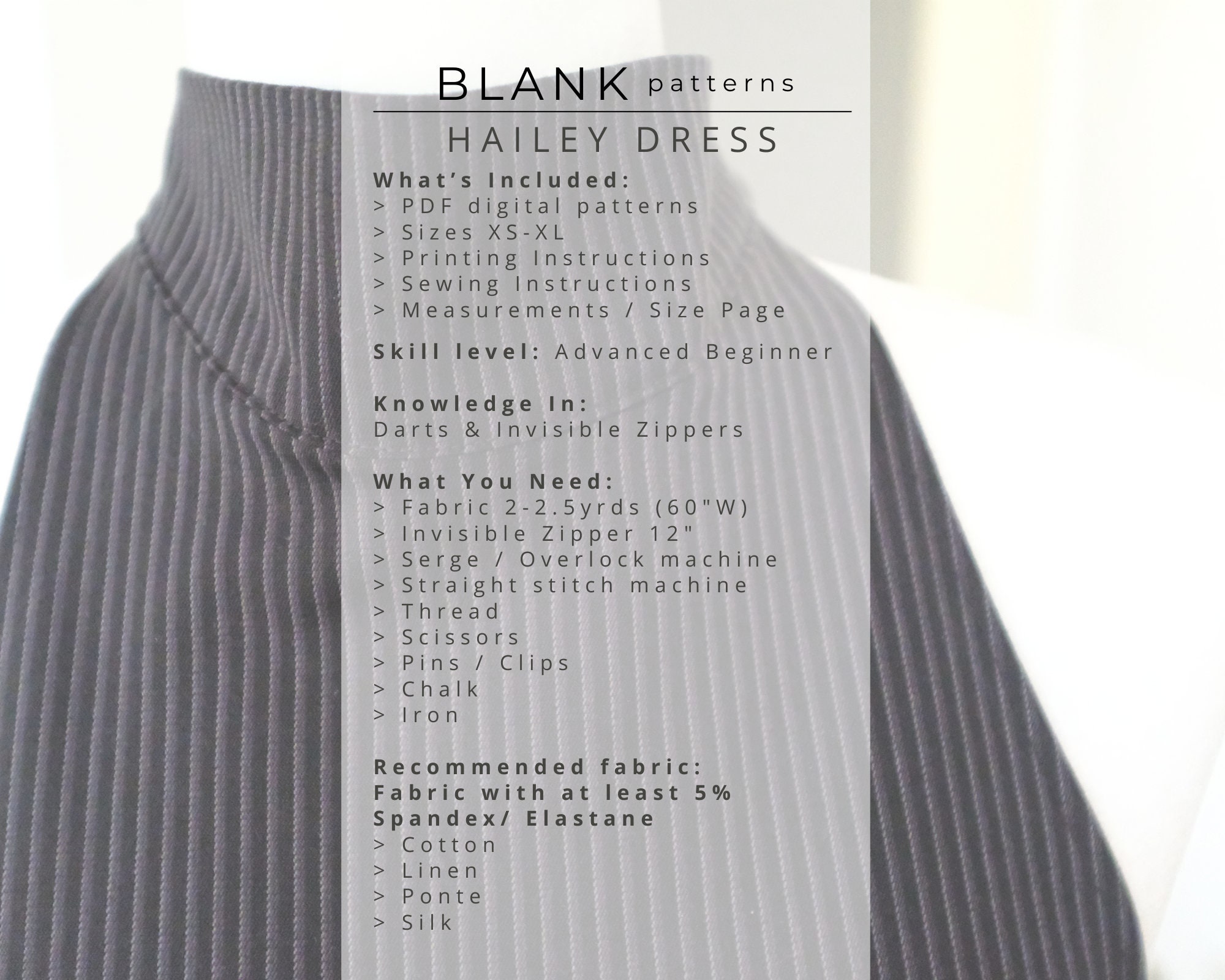 Digital PDF Sewing Pattern | Dress | Evening Dress | Halter Dress ...
