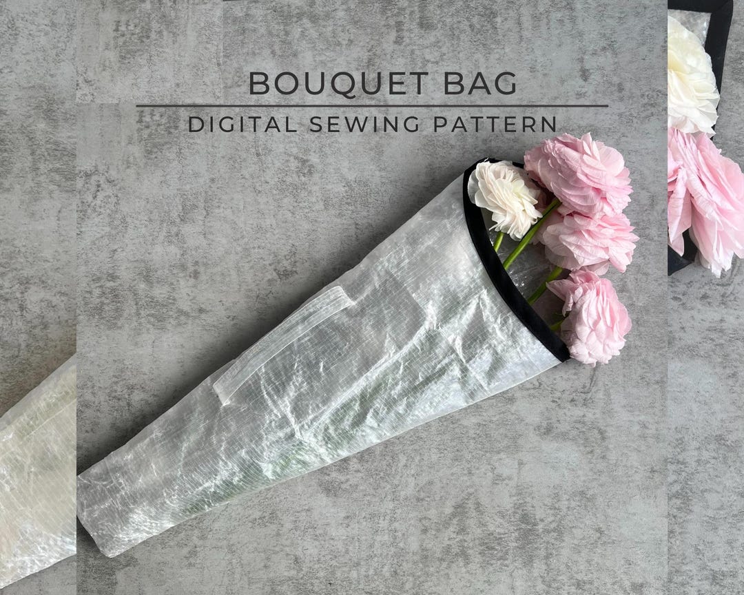 Bouquet Bag Digital PDF Sewing Pattern Flower Tote Tote Bag Clutch ...