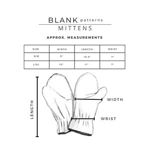 Digital PDF Sewing Pattern | Mittens | Gloves | Winter Mittens | Fall ...