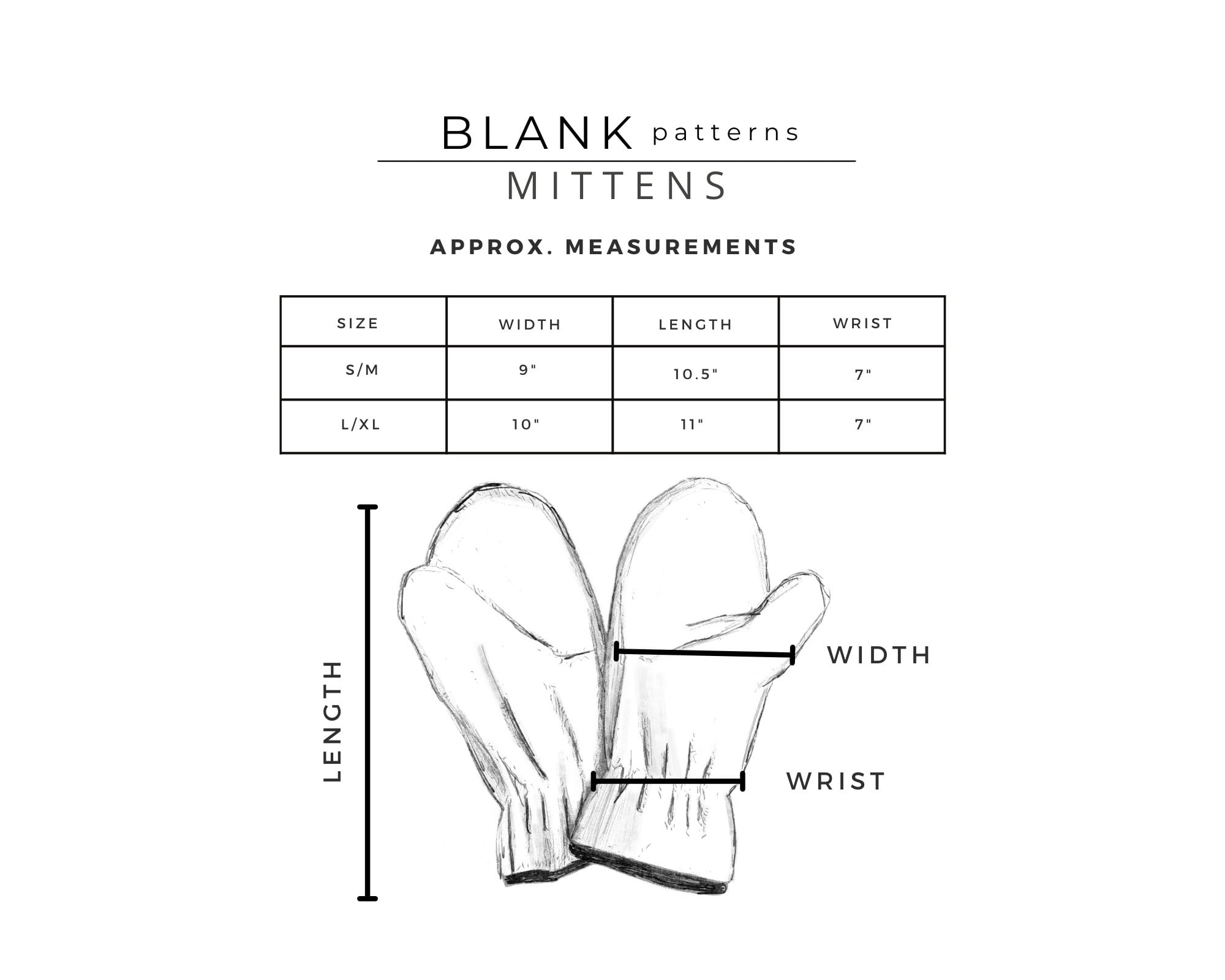 Digital PDF Sewing Pattern Mittens Gloves Winter Mittens Fall Easy ...