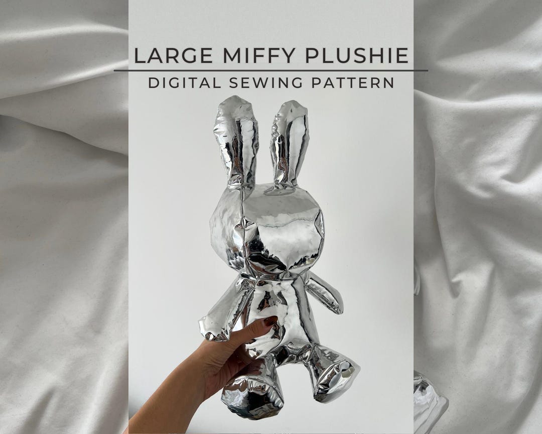 Large Miffy Plushie Digital PDF Sewing Pattern Miffy & Friends Handmade ...