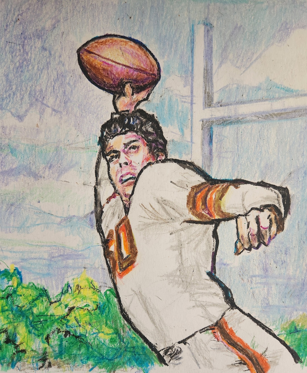 1950 Bowman Otto Graham RC in Crayon - Etsy