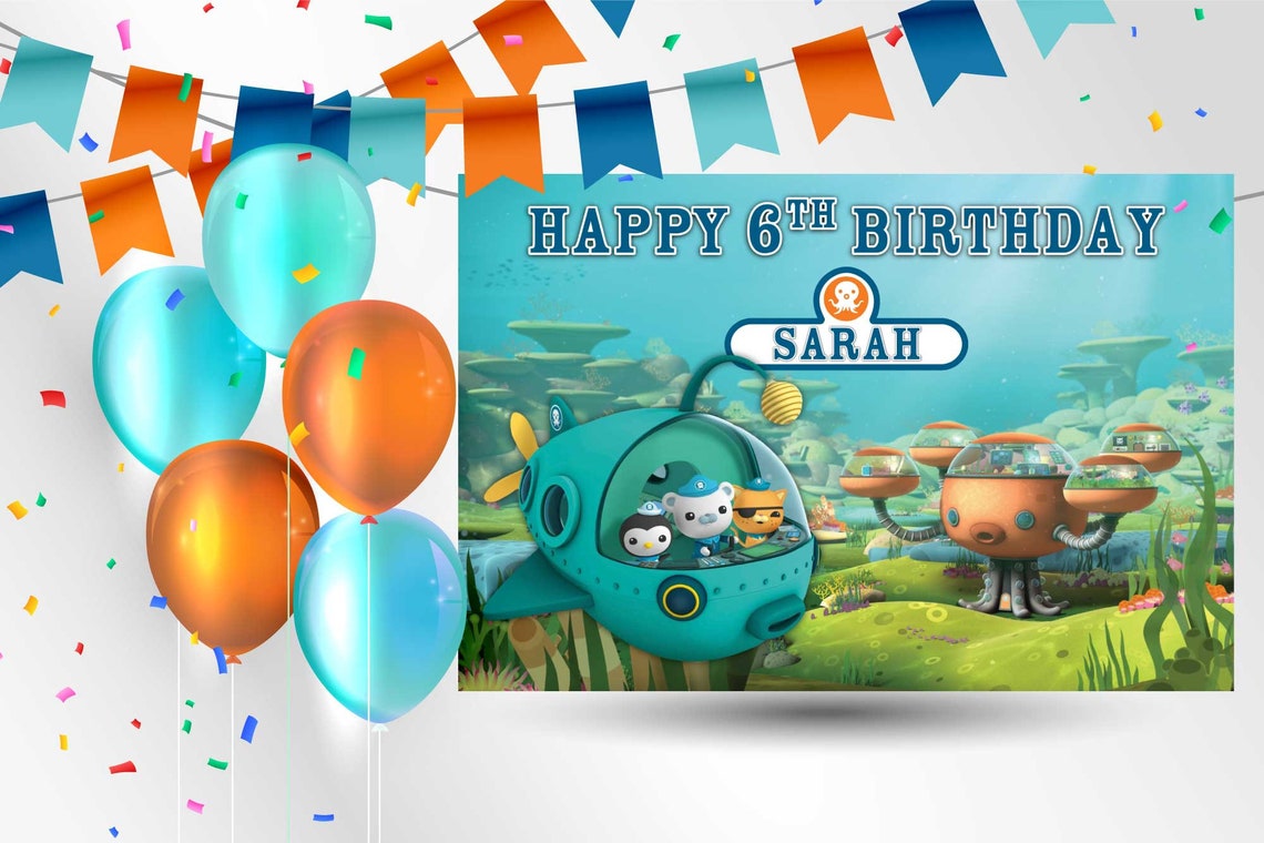 Octonauts Backdrop, Octonauts Birthday Backdrop, Octonauts Decor ...
