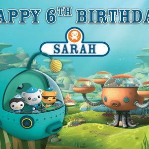 Octonauts Backdrop, Octonauts Birthday Backdrop, Octonauts Decor ...