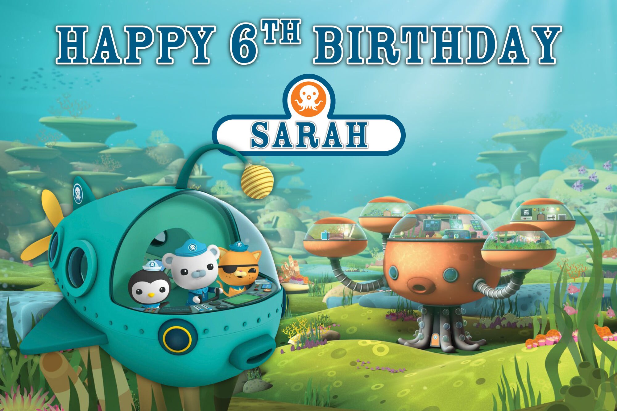 Octonauts Backdrop, Octonauts Birthday Backdrop, Octonauts Decor ...